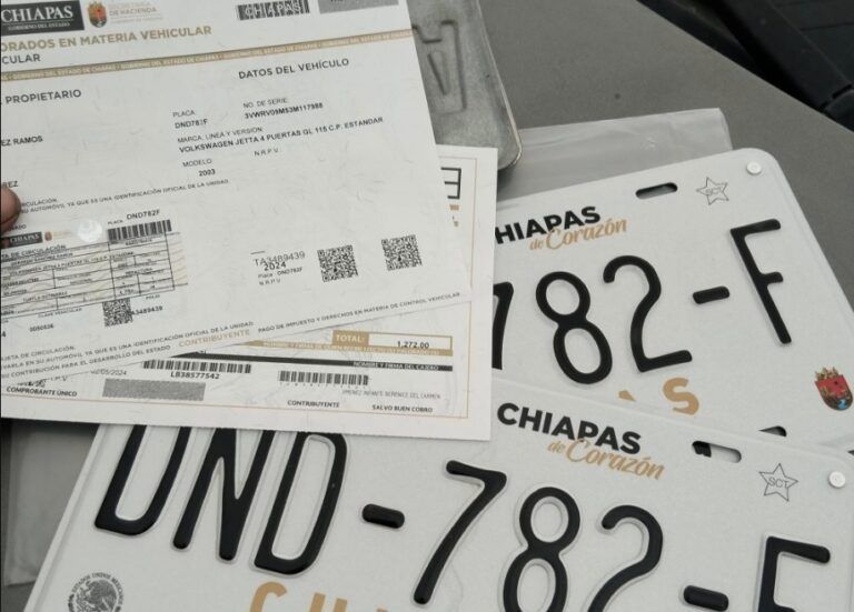 ALTA de PLACAS Chiapas: REQUISITOS y COSTOS ESENCIALES